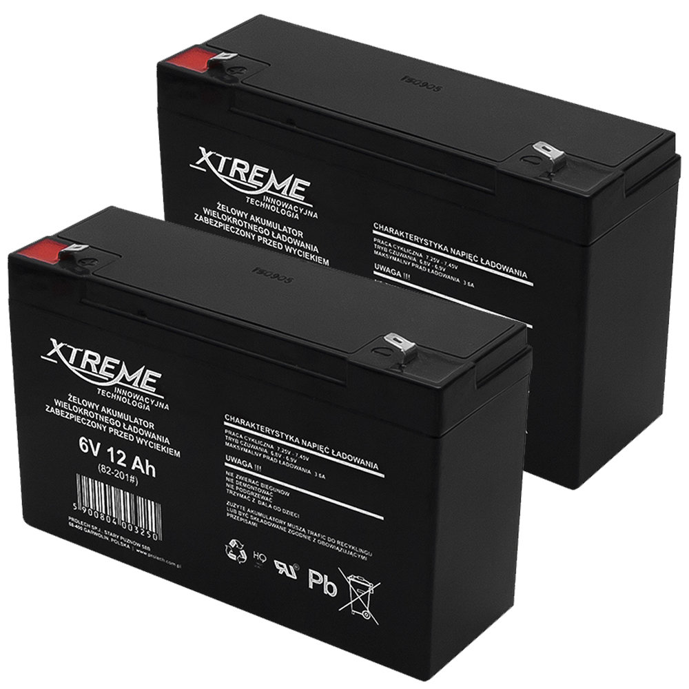 2x Akumulator żelowy XTREME 6V 12Ah - Xtreme | Sklep EMPIK.COM