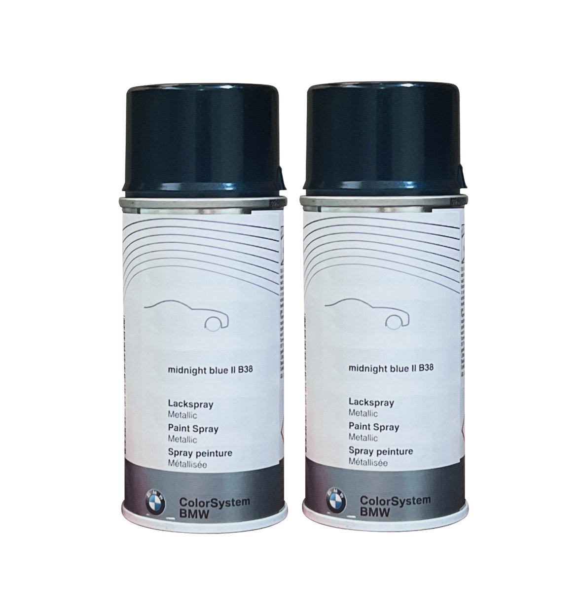 2X Bmw B38 Midnight Blue Ii Oryginalny Metallic Spray 150Ml Oe - BMW OE ...