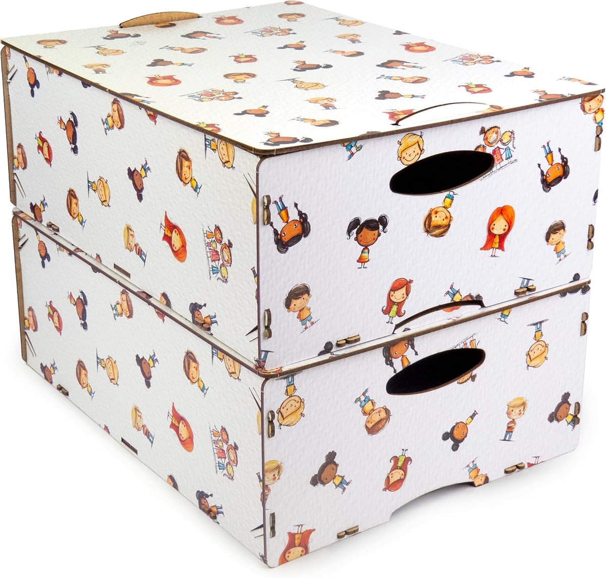 2x POJEMNIK PUDEŁKO ORGANIZER Z POKRYWĄ BOX DO PRZECHOWYWANIA ZAMYKANY ...