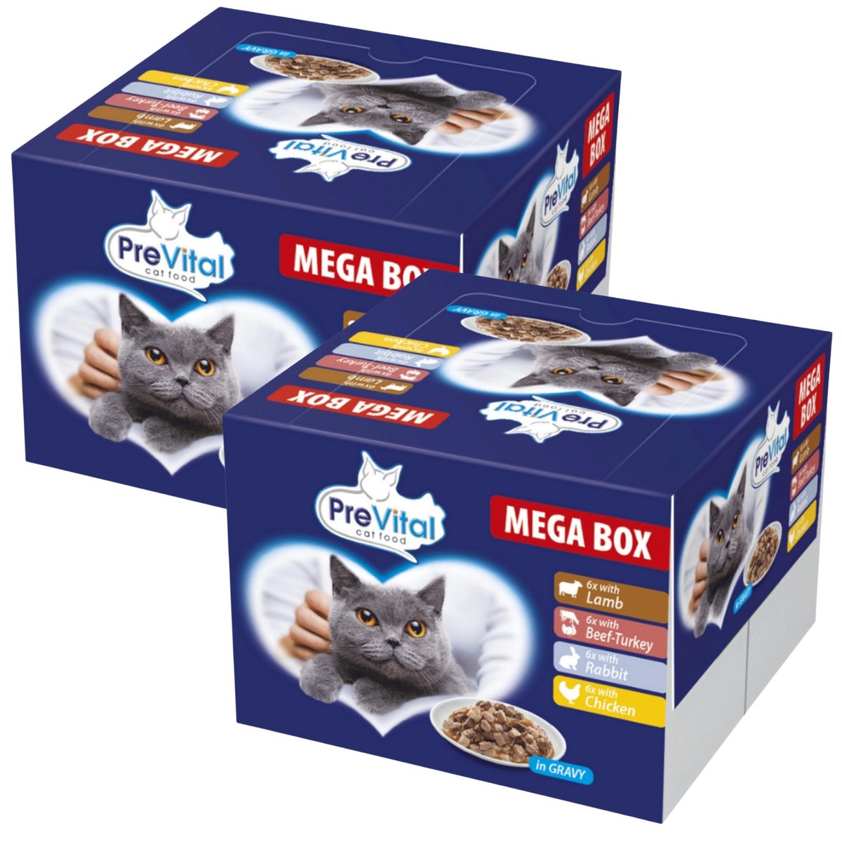 2X PreVital Mega Box 24-Pack Saszetek 24X100G - Prevital | Sklep EMPIK.COM
