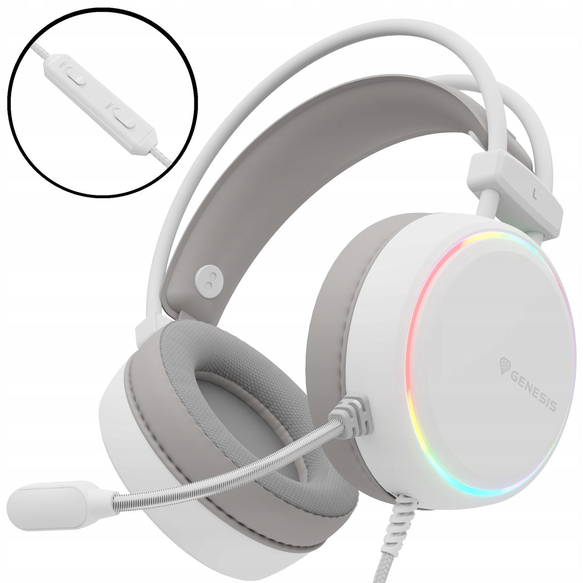 2x Słuchawki Genesis Neon 613 G2 Białe (NSG-2308) - Genesis | Sklep ...