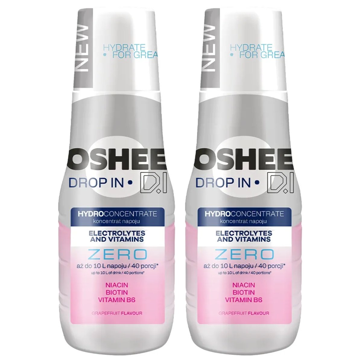2x SYROP OSHEE ZERO GREJPFRUT ELEKTROLITY I WITAMINY 500 ML DO ...