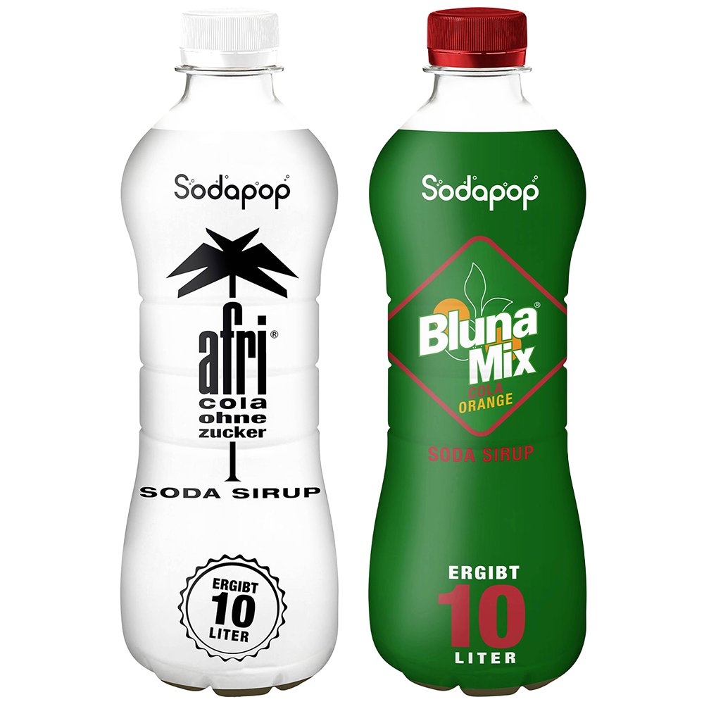 2X Syrop Sodapop Afri Cola Bez Cukru + Cola-Pomarańcza Do Saturatora 500Ml - Sodapop | AGD Sklep ...