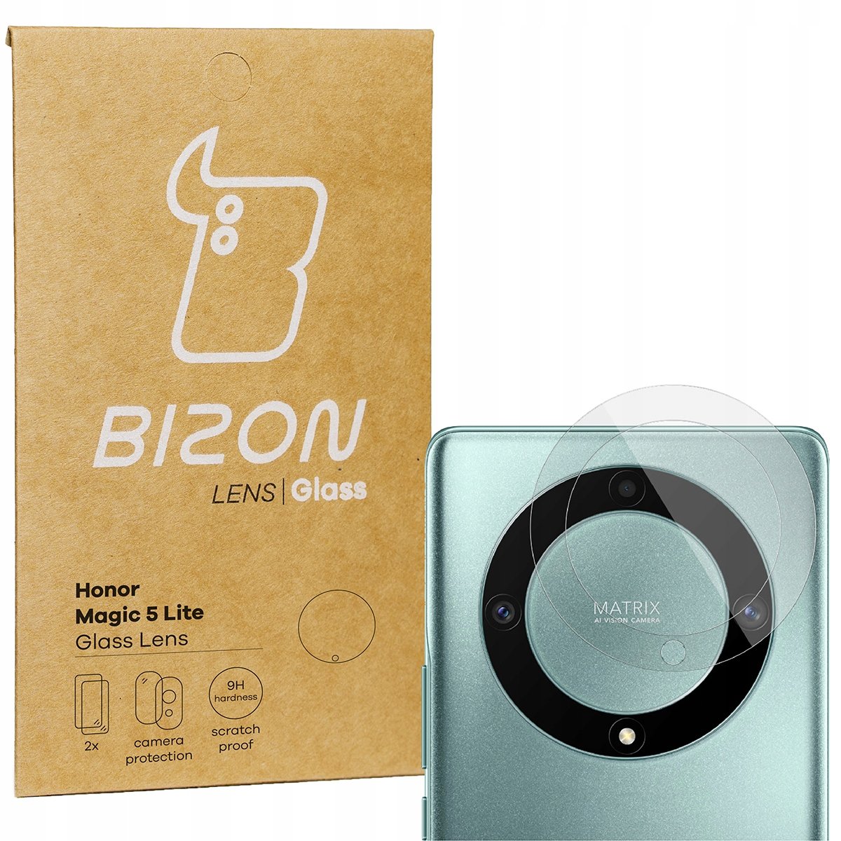 2x Szkło na aparat Bizon do Honor Magic5 Lite - Bizon | Sklep EMPIK.COM