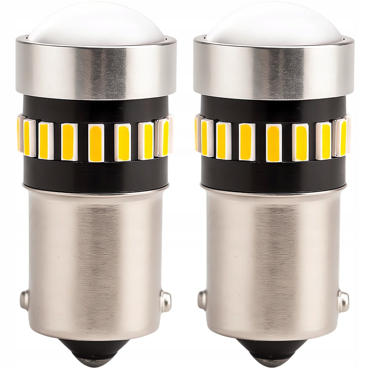 2X ŻARÓWKA LED P21W BA15s WSTECZNA COFANIA CANBUS ZIMNE BIAŁE MOCNA ...