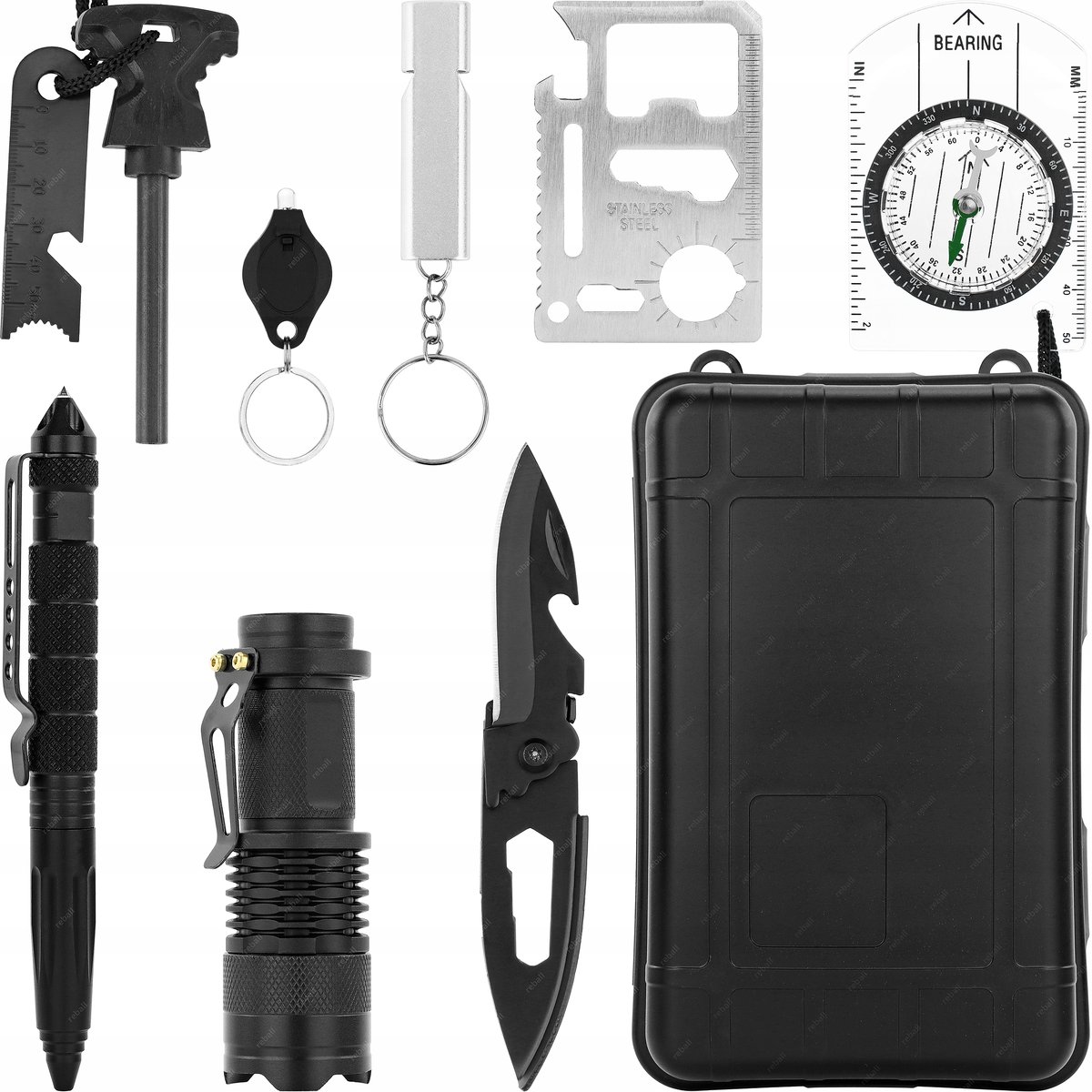 2x ZESTAW SURVIVALOWY PRZEŻYCIA WOJSKOWY GADŻETY NARZĘDZIA PRZETRWANIA ...