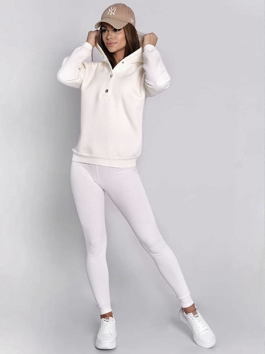 3 częściowy komplet dresowy damski ekri FI763 M - Inna marka | Moda ...