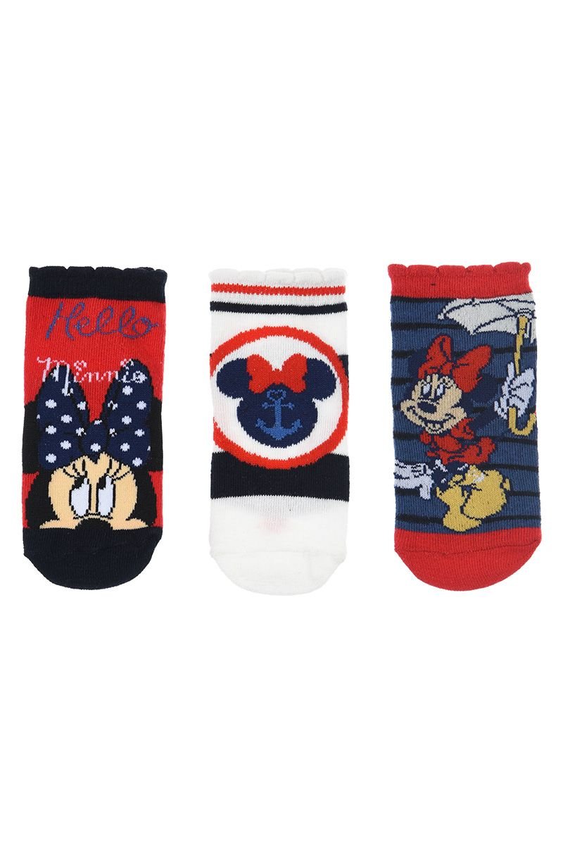 3-pack skarpetki niemowlęce, dla dziewczynki, Disney, Minnie Mouse, bawełna, rozmiar 60/80 cm ...