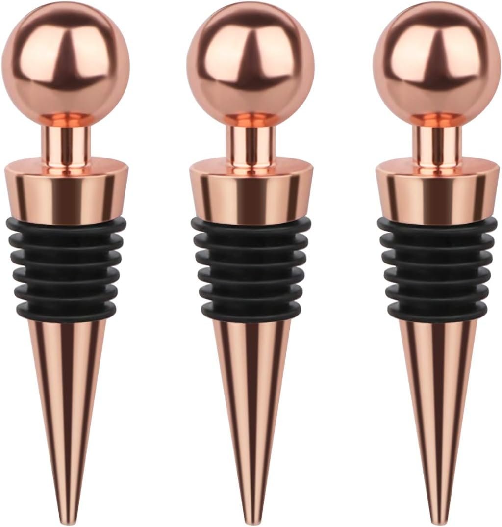 3 Pack Wine Corks, Plastic Wine Corks, Reusable Wine Corks for Gifts ...