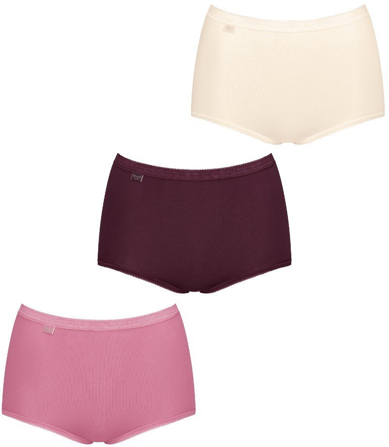 3 x Majtki damskie sloggi Basic+ Maxi C3P-42 - Sloggi | Moda Sklep EMPIK.COM