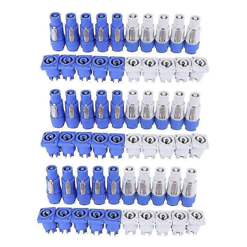 30 szt./zestaw Powercon Typ A NAC3FCA+NAC3MPA-1 Adapter wtyczki panelu ...