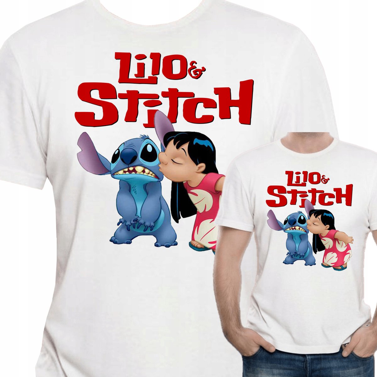 3201 Koszulka M ska Lilo I Stitch Bajka M