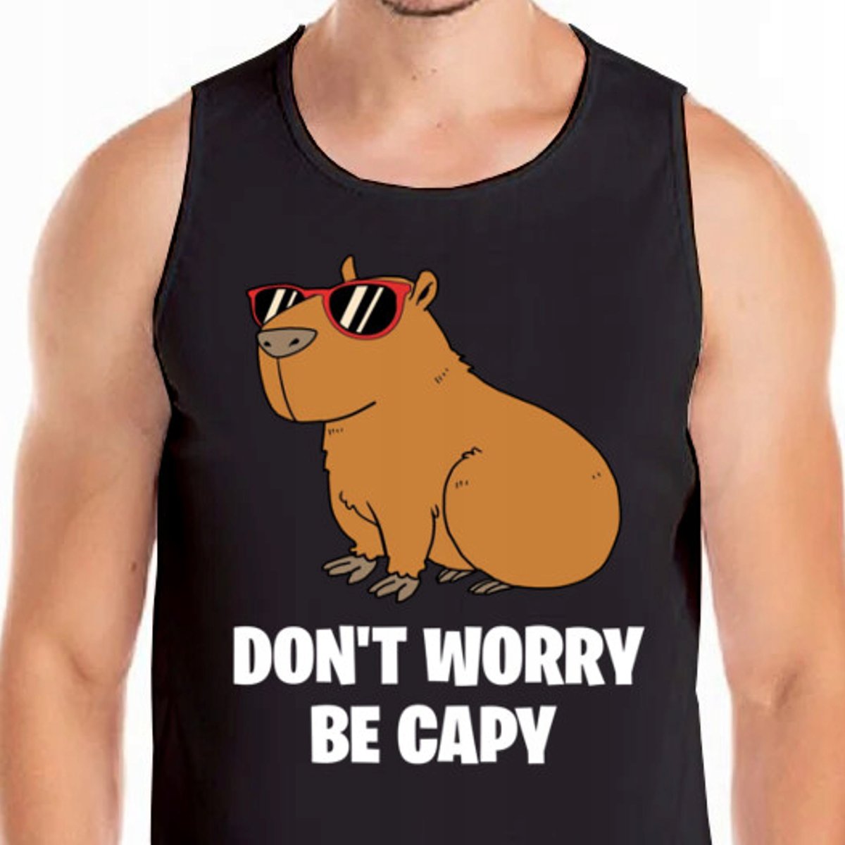 3211 Tank Top Koszulka Kapibara Capybara Xl Czarna - Inna marka | Moda ...