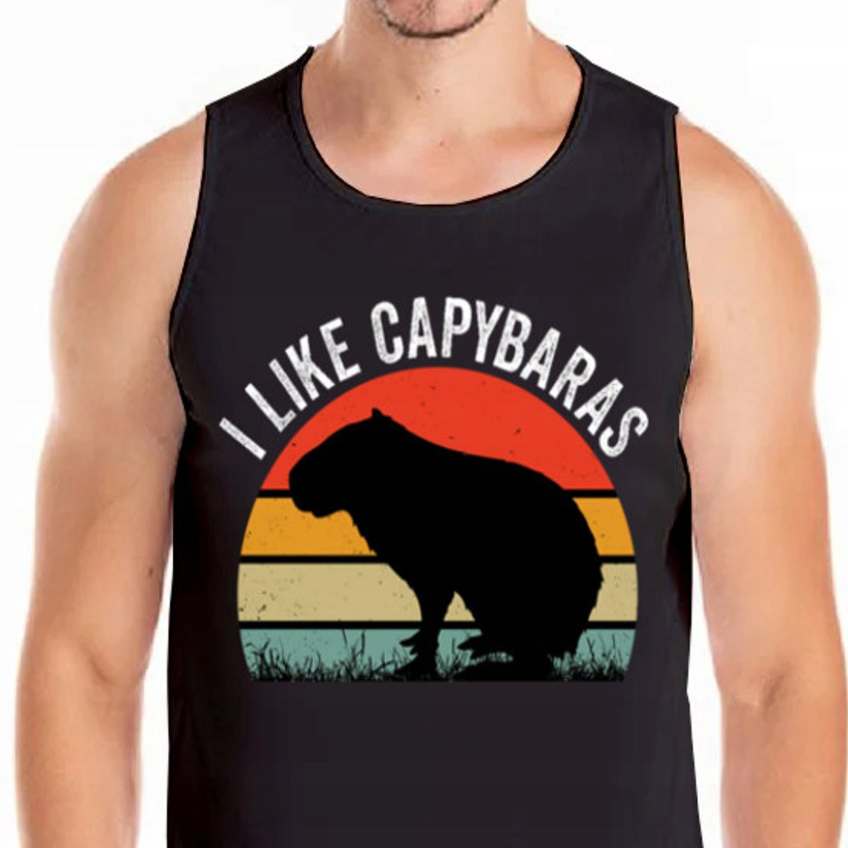 3216 Tank Top Koszulka Capybara Kapibara Xl Czarna - Inna marka | Moda ...