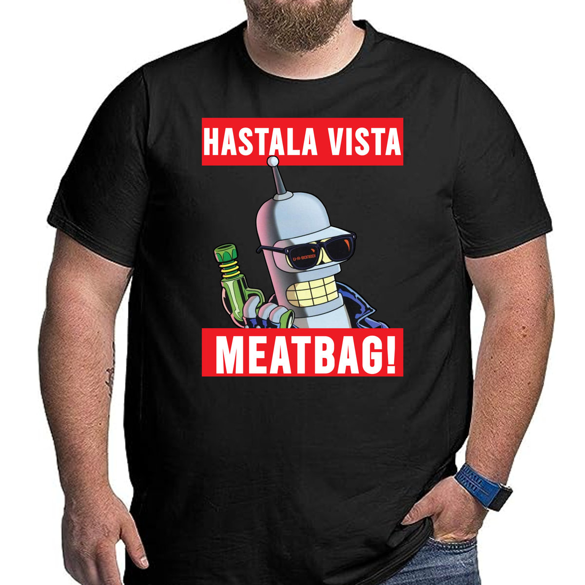 331 KOSZULKA Bender FUTURAMA Terminator CZARNA 4XL - Inna marka | Moda ...
