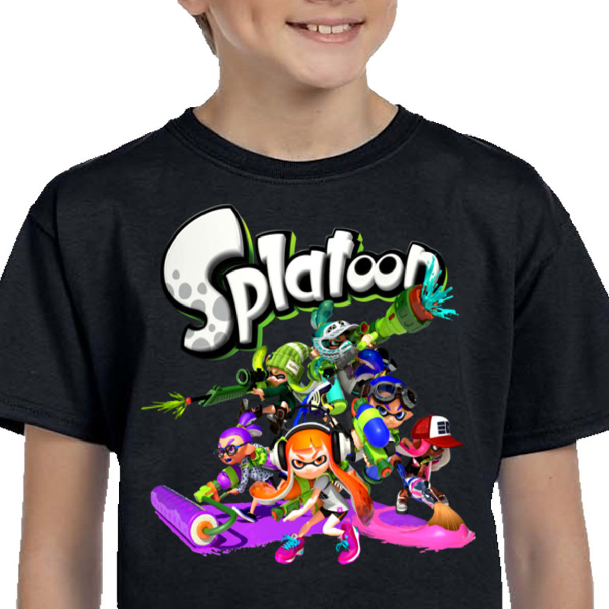 3310 Koszulka Splatoon Gra Konsola 152 Czarna - Inna marka | Sklep EMPIK.COM