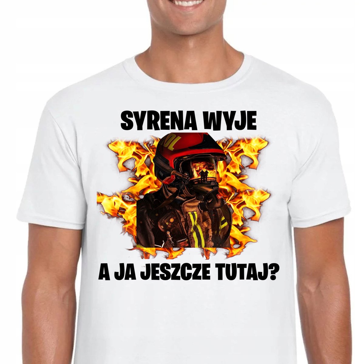3362 Koszulka STRAŻAK OSP Straż Pożarna PREZENT L - JHK | Moda Sklep ...