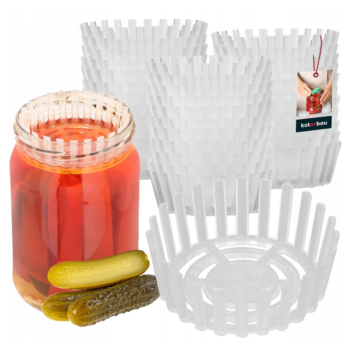 36 SZT DOCISK DOCISKI DO PRZETWORÓW SŁOIKÓW SITKO KISZENIA OGÓRKÓW Fi ...
