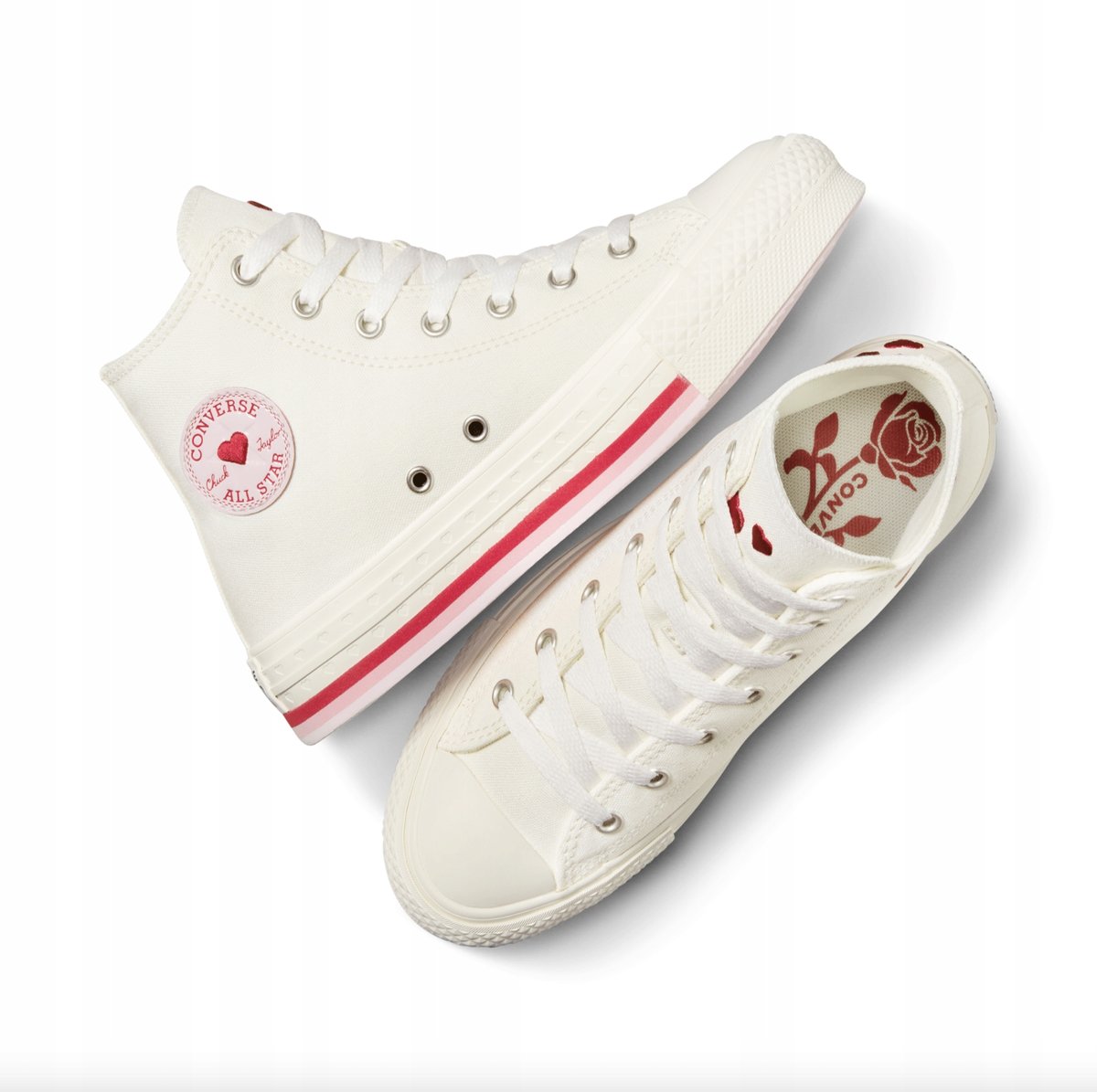 37,5 Converse Chuck Taylor All Star Lift Valentine's Day Platform Serca ...