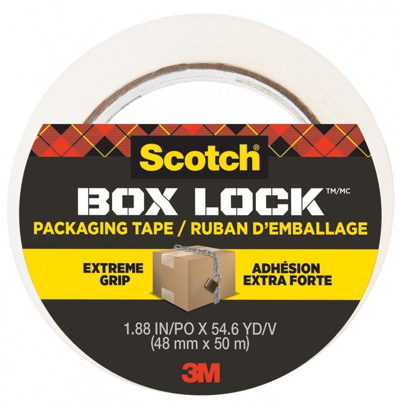 3950 TAŚMA PAKOWA SCOTCH BOX LOCK, 48MM X 50M, TRANSPARENTNA, 1 ROLKA ...