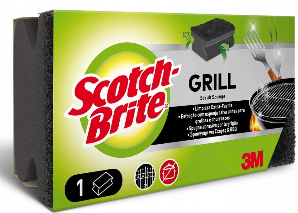 3M SCOTCH-BRITE GĄBKA DO CZYSZCZENIA GRILLA - 3M | Sklep EMPIK.COM