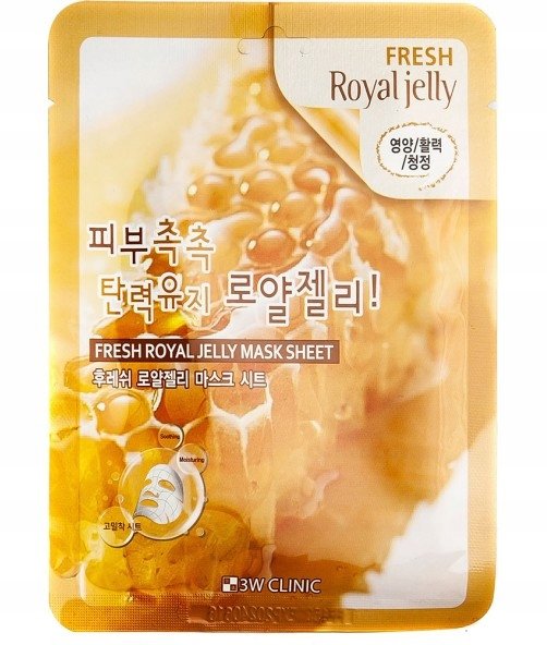 3W Clinic Fresh Royal Jelly Mask Sheet - nawilżająca maska w płachcie ...