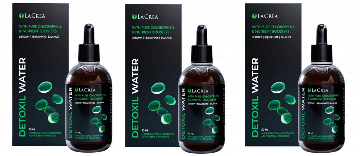 3x DETOXIL WATER - Suplement Diety || 50ml | Sklep EMPIK.COM