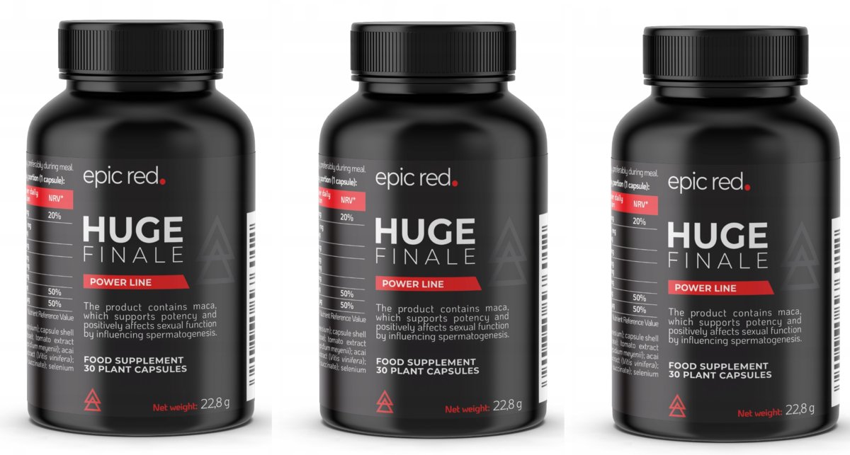 3x EPIC RED HUGE FINALE suplement dla mężczyzn | Sklep EMPIK.COM