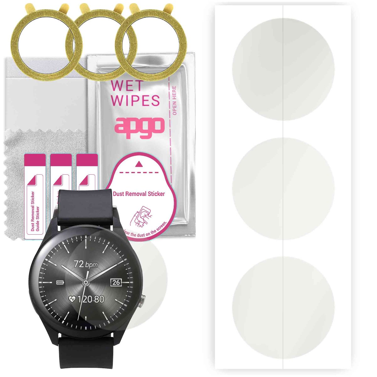 3x Folia hydrożelowa MATOWA do Asus VivoWatch SP HC-A05 - apgo ...