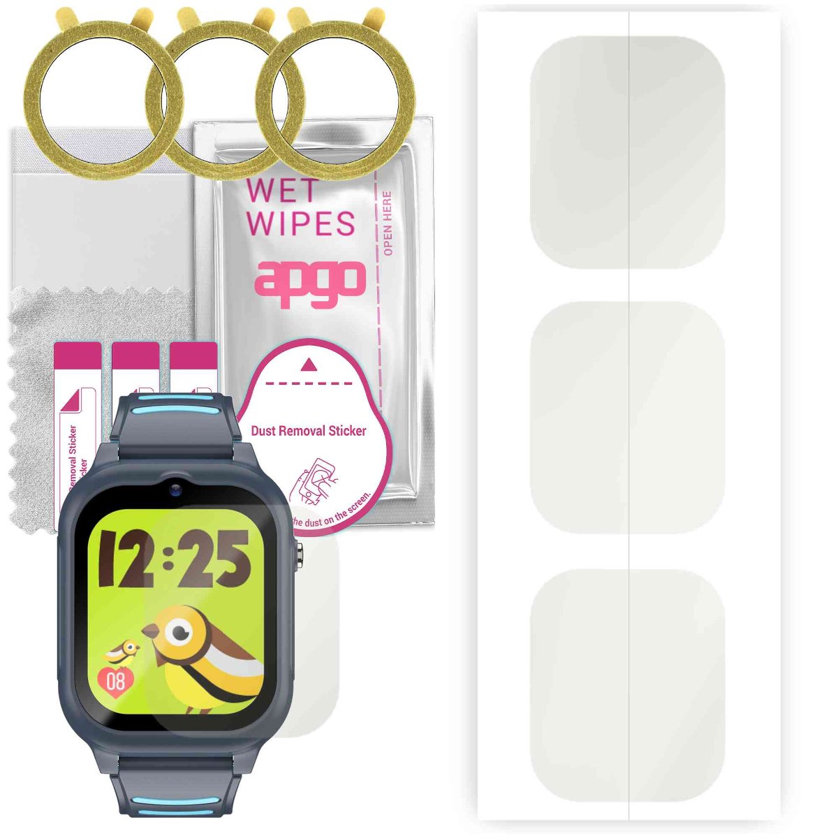 3x Folia hydrożelowa MATOWA do Forever Look Me KW-510 - apgo Smartwatch ...