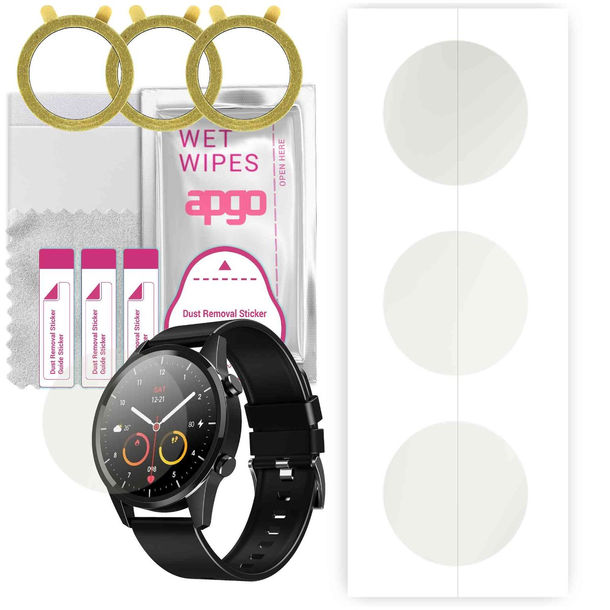 3x Folia hydrożelowa MATOWA do Media-tech Active Band Monaco - apgo ...