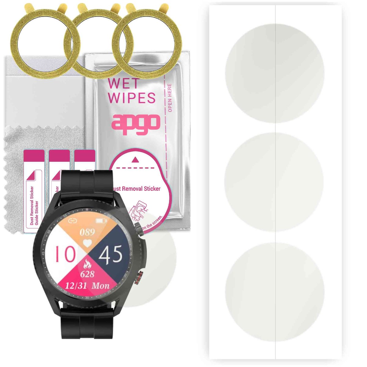 3x Folia hydrożelowa MATOWA do Media-tech Activeband Venetia - apgo ...