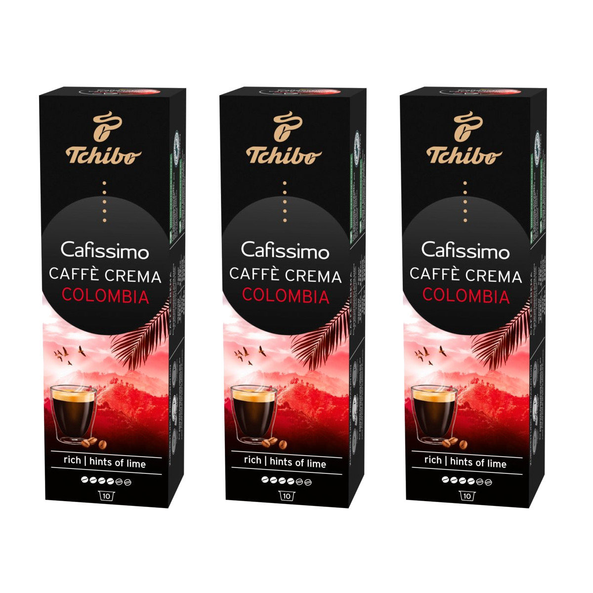 3x Kapsułki do ekspresu TCHIBO Cafissimo Crema Colombia 10 szt - Tchibo ...