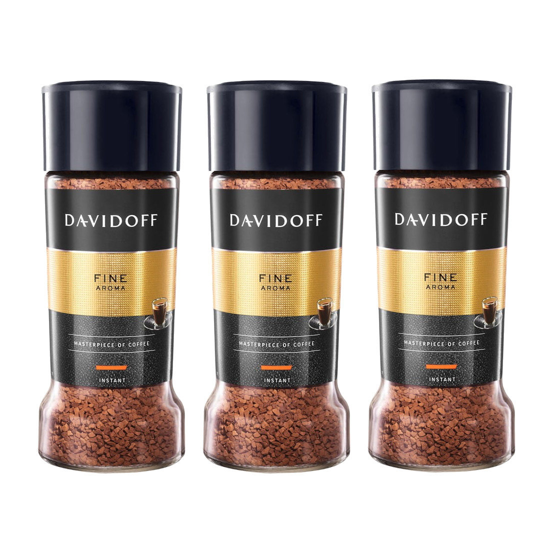 3x Kawa rozpuszczalna DAVIDOFF Fine Aroma 100 g - Davidoff | Sklep ...
