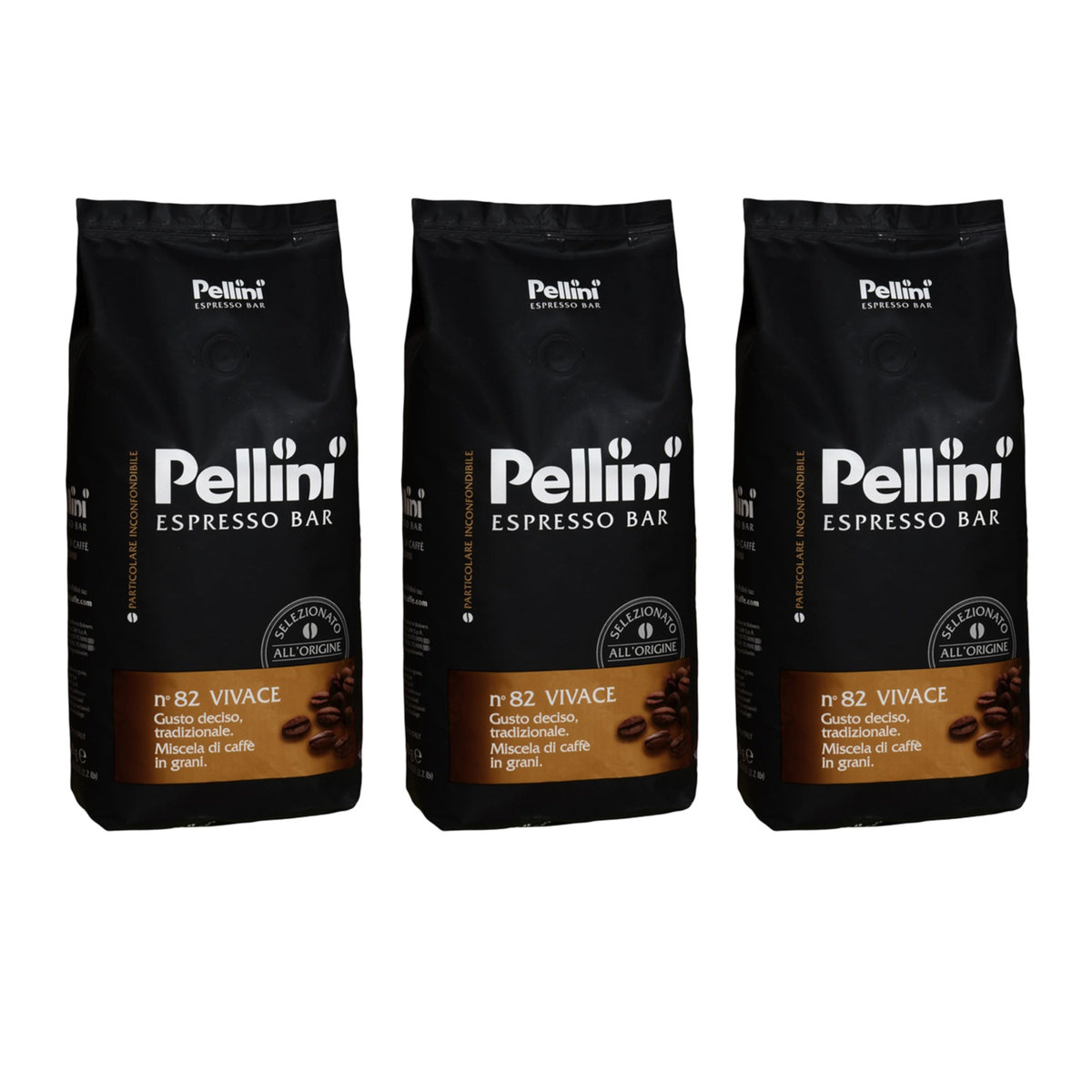 3x Kawa ziarnista PELLINI espresso bar vivace 1 kg - Pellini | Sklep EMPIK.COM