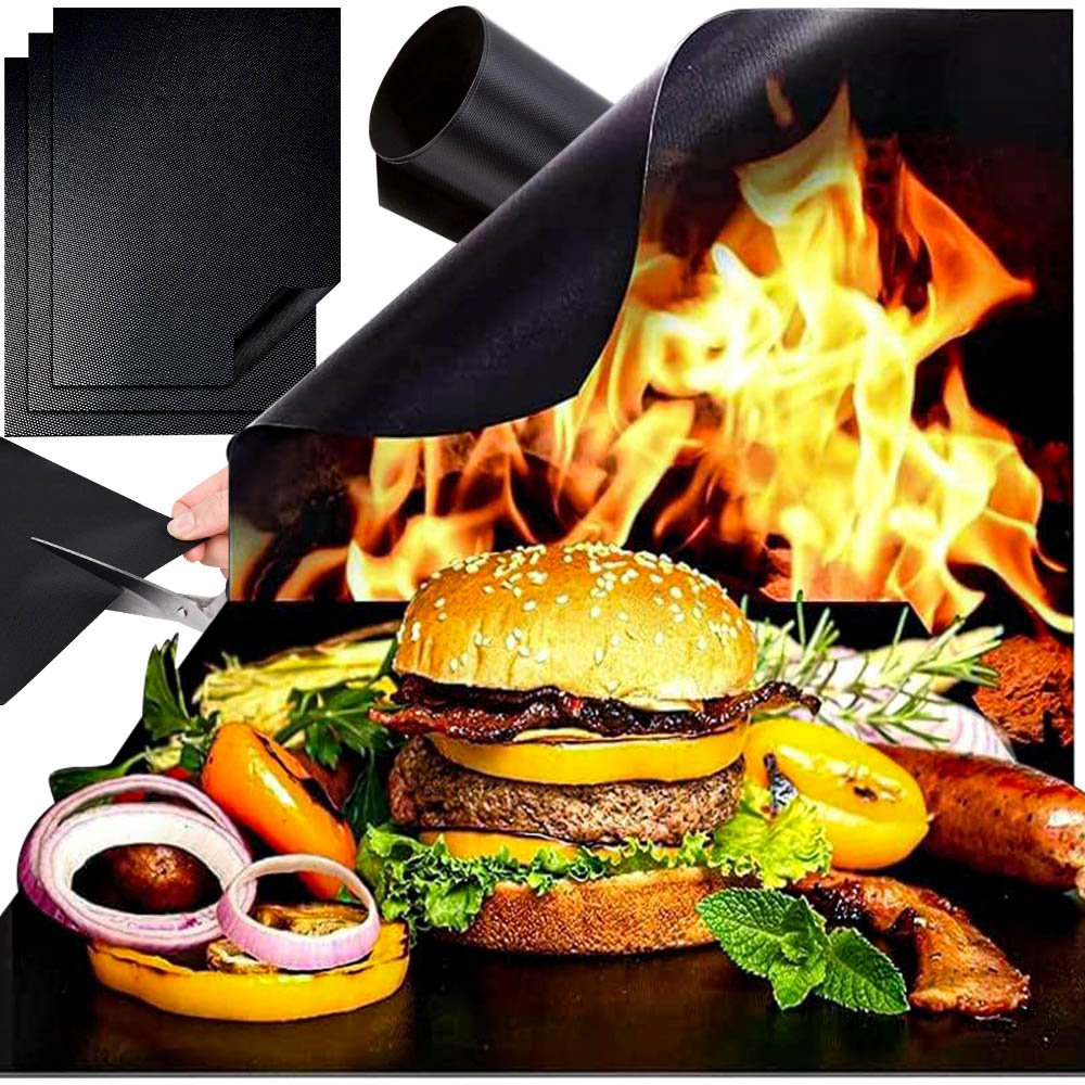 3x MATA TEFLONOWA DO PIECZENIA PIEKARNIKA TACKA NA GRILLA GRILL BBQ ...