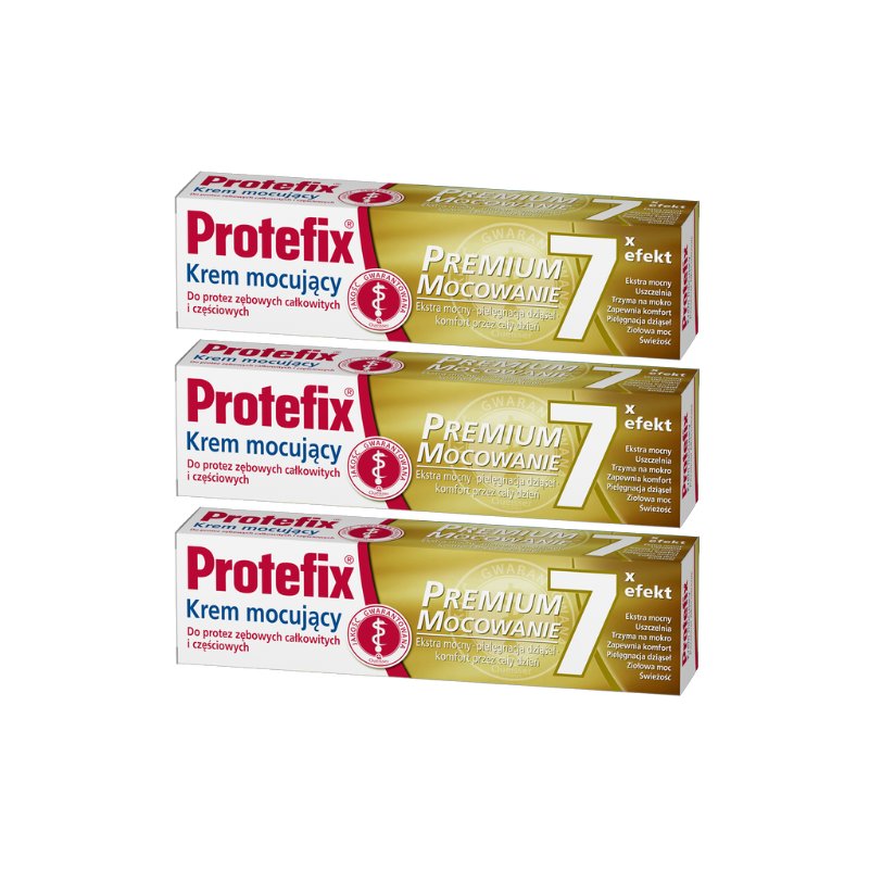 3x Protefix® Krem mocujący PREMIUM MOCOWANIE, 3x47 g ZESTAW | Sklep EMPIK.COM