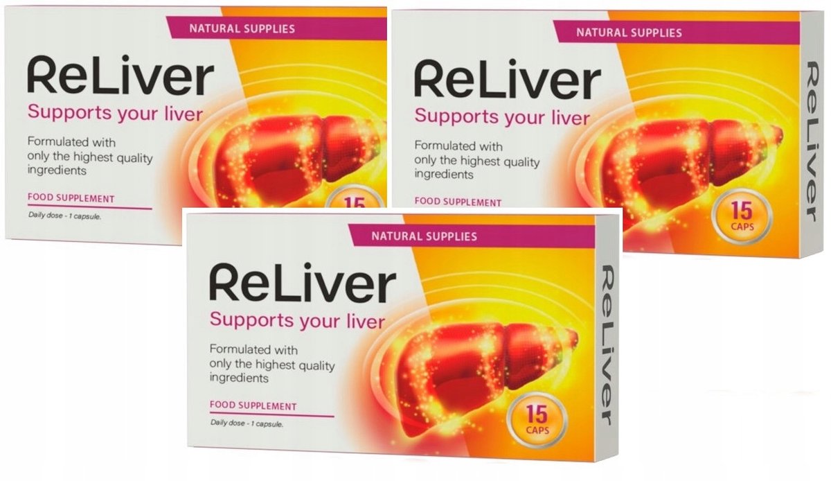 3x RELIVER premium : Kurkuma Rumianek Awokado Orzechy Cynk Żelazo Selen ...