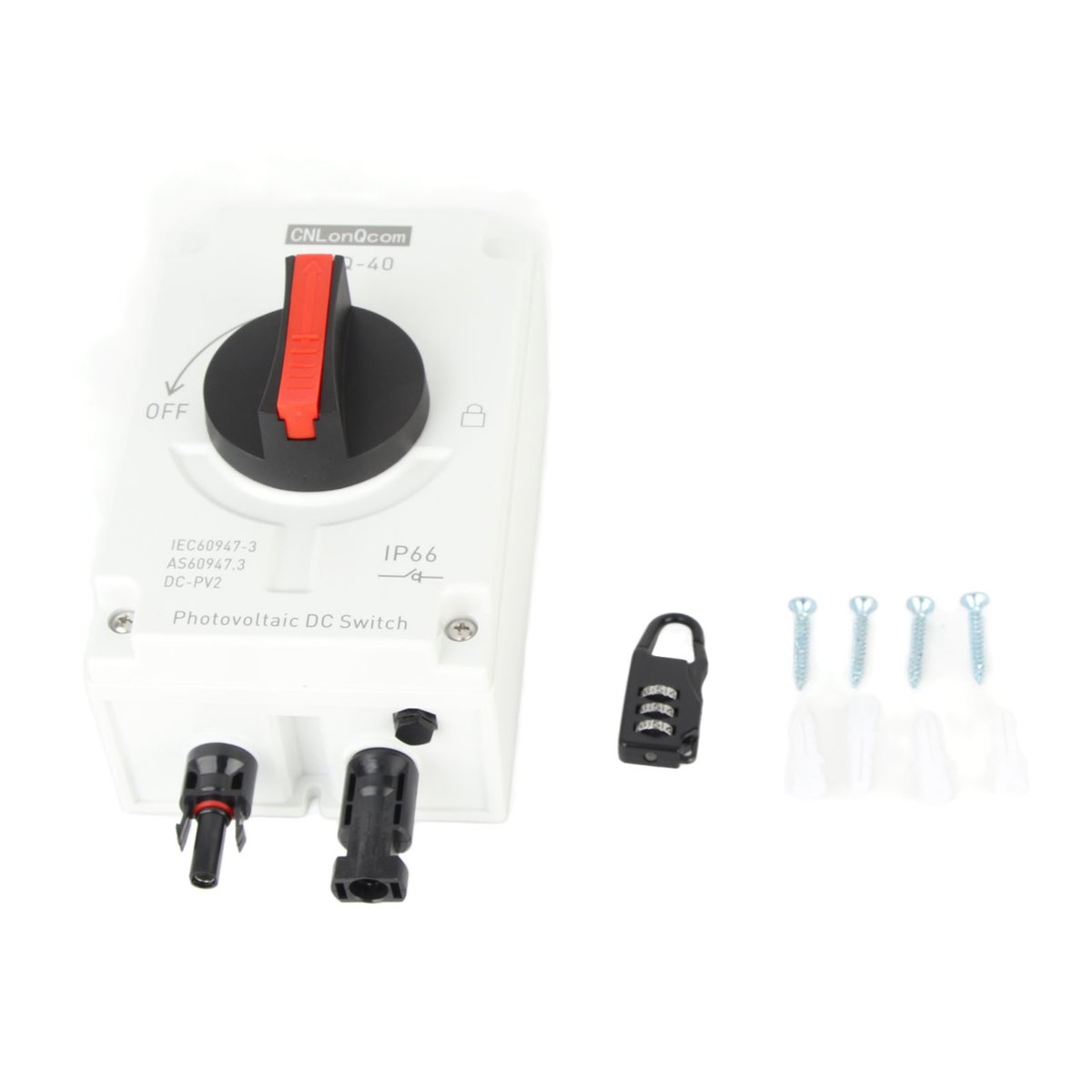 4-biegunowy fotowoltaiczny przełącznik prądu stałego ze złączem ...