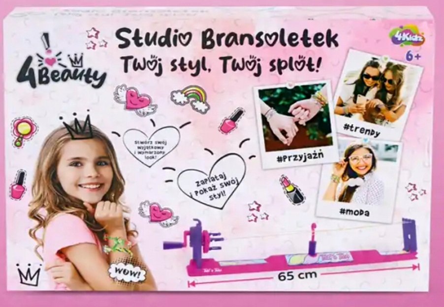 4 KIDZ Zestaw do robienia bransoletek STUDIO BRANSOLETEK ponad 140 el. - 4Kidz | Sklep EMPIK.COM