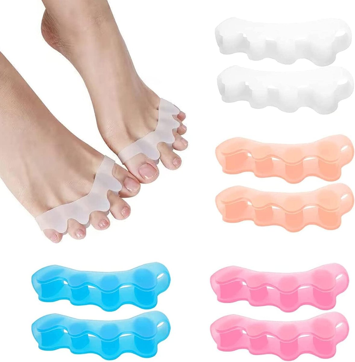 4-parowe separatory palców do korekcji palucha koślawego wszystkich ...