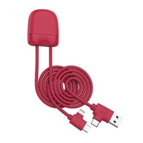 4 w 1 Ice-C Ekologiczny USB A, USB C / USB C, Kabel Lightning 1m XOOPAR ...