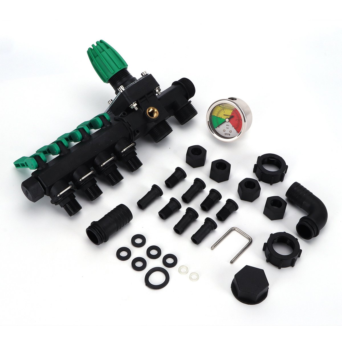 4 Way Agricultural Water Splitter and Sprayer Control Valve Accessories ...