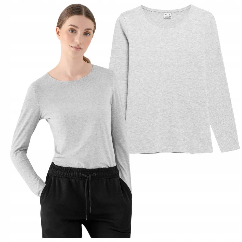 4F Bluzka Longsleeve Damska Szara Rozmiar S - 4F | Sport Sklep EMPIK.COM