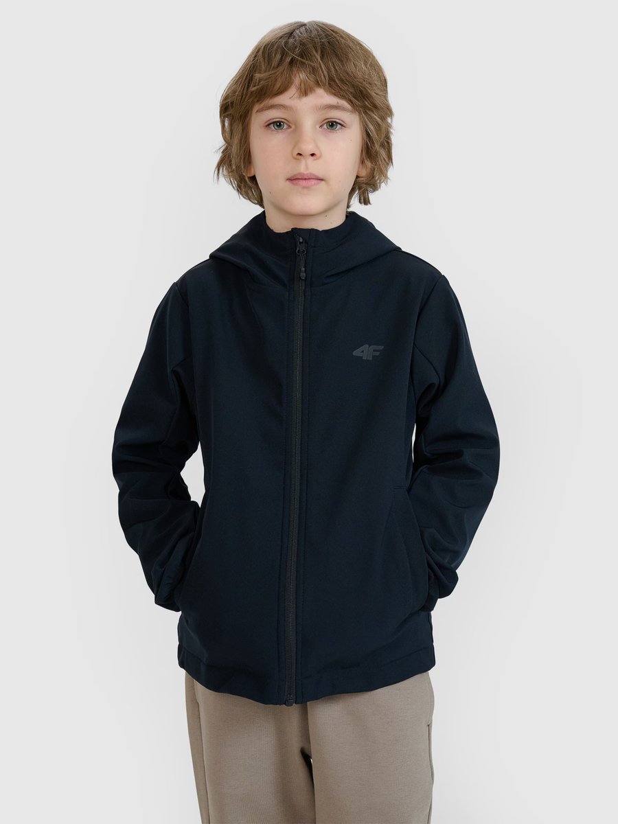 4F Kurtka chłopięca softshell wiatroodporna NeoDry 5000 4FJWSS25TSOFM306-20S Czarny Roz. 158 ...