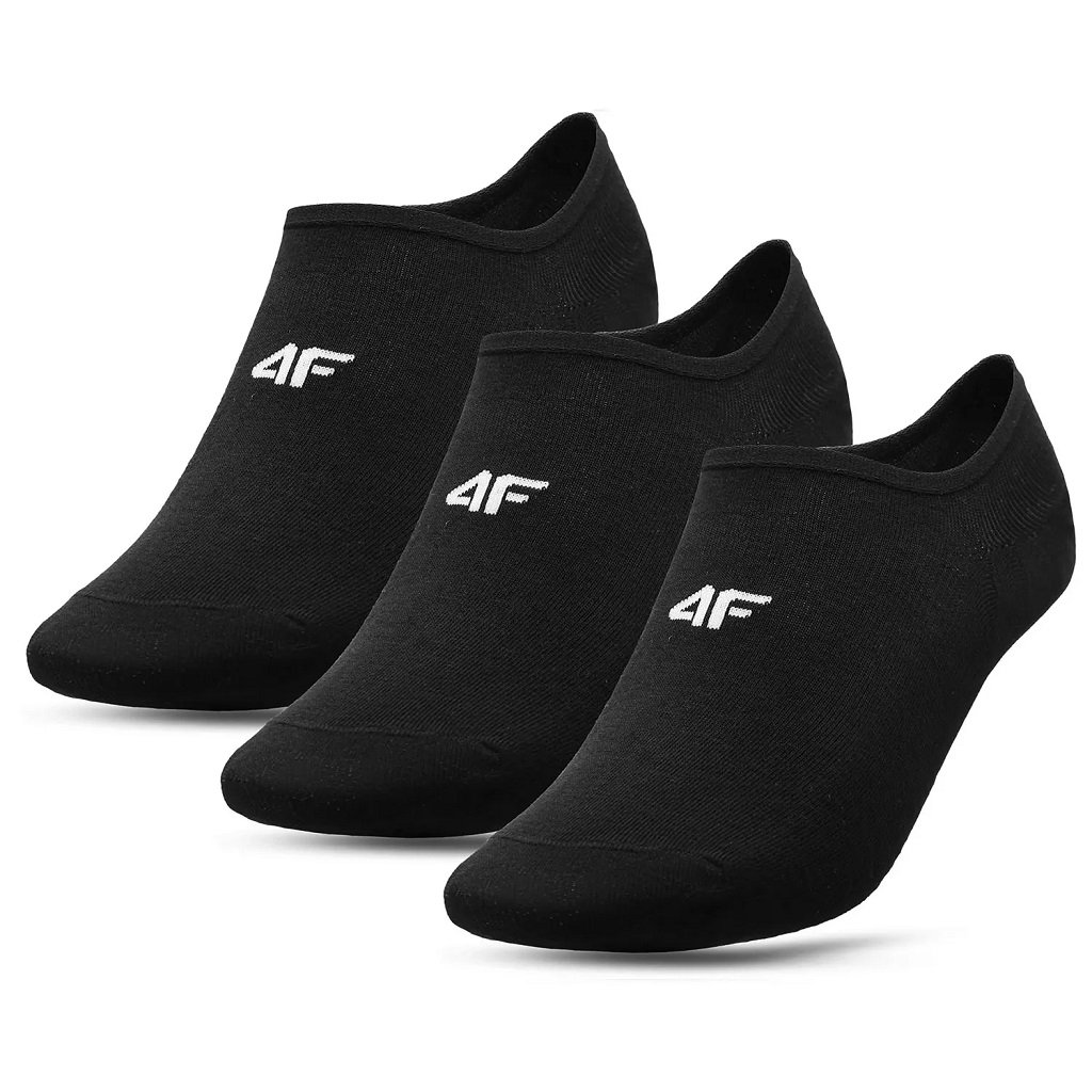 4F, Skarpetki casual stopki (3-pack) damskie, 4FSS23USOCF155-20S, Czarny, Rozmiar 39-42 - 4F ...