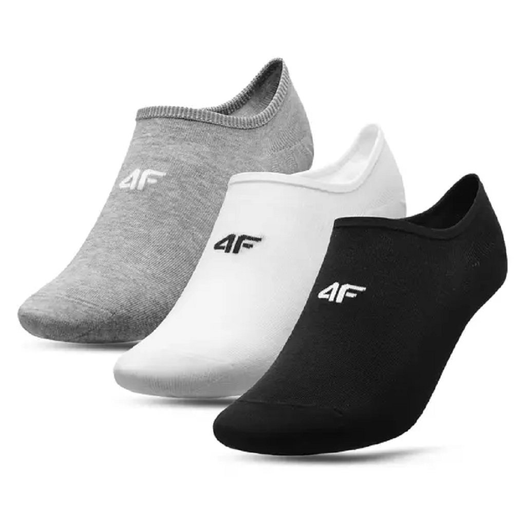 4F, Skarpetki casual stopki (3-pack) damskie, 4FSS23USOCF155-90S, Multikolor, Rozmiar 39-42 - 4F ...