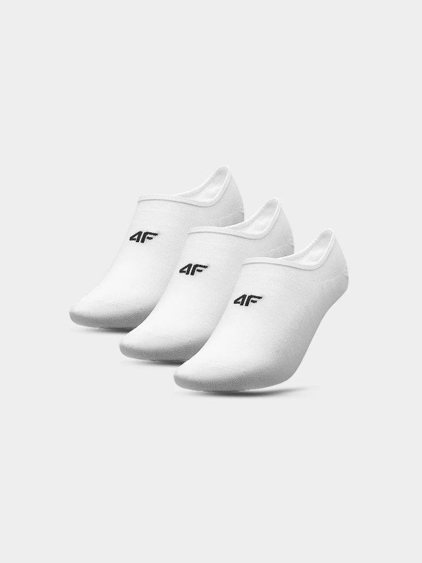 4F, Skarpetki casual stopki (3-pack) męskie, 4FSS23USOCM148-10S, Biały, Rozmiar 43-46 - 4F ...