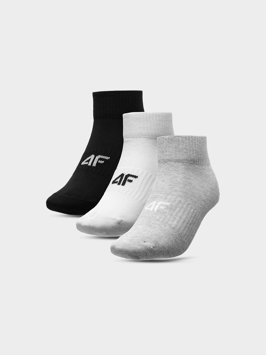 4F, Skarpetki casual za kostkę (3-pack) damskie, 4FSS23USOCF157-90S, Multikolor, Rozmiar 39-42 ...