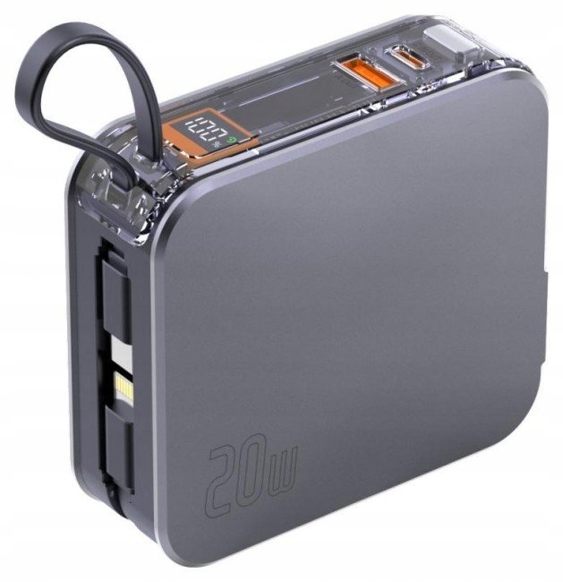 4smarts Lucid 3in1 Hybrid Charger 10000 mAh 20W z kablem USB-C ...